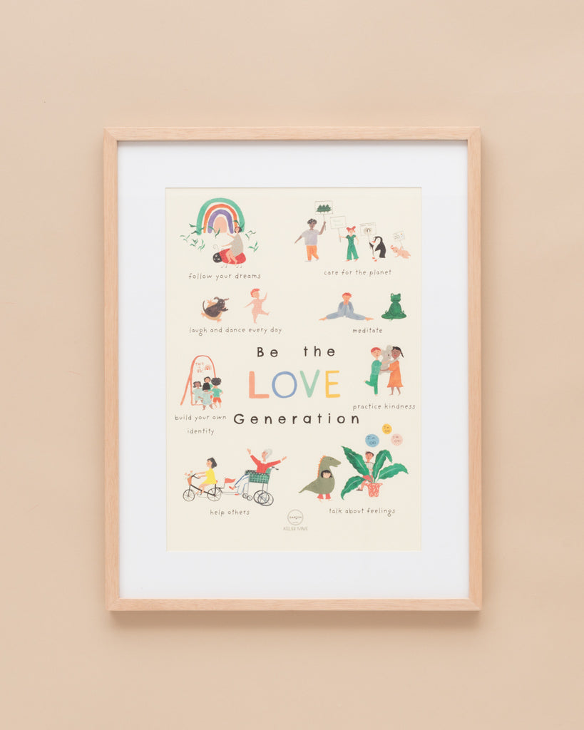 Ilustración "BE THE LOVE GENERATION" – hijo.a